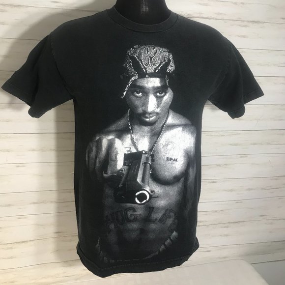 Alstyle | Shirts | Vintage Tupac 2pac Thug Life Gun Tshirt Tee Size ...